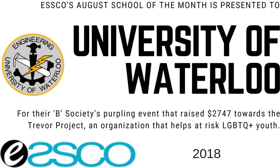 B-Society Fundraiser Wins School of the Month - Waterloo Engineering ...